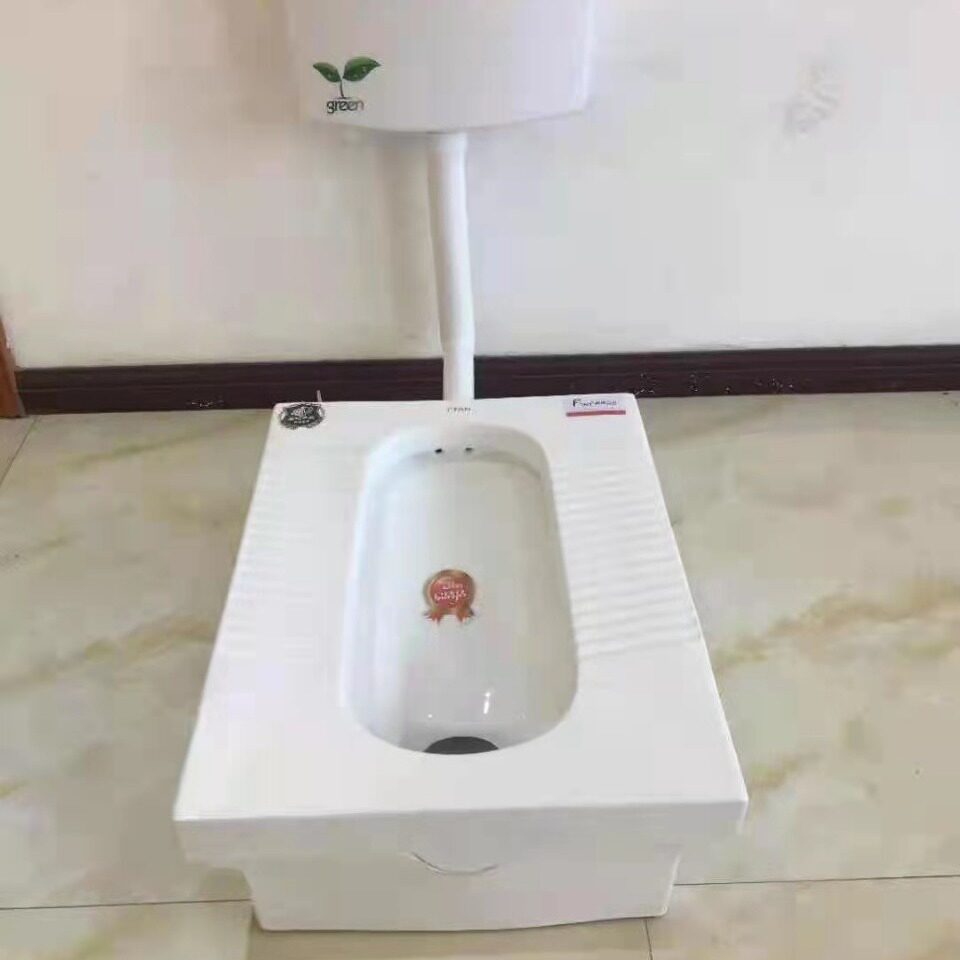 一体式蹲便器免砌台免挖坑蹲便器大便器直冲马桶改蹲便