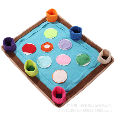 亚马逊宠物狗狗嗅闻垫藏食益智大号玩具训练舔食特大狗狗闻嗅垫子