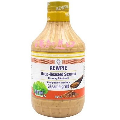 新品包邮加拿大KEWPIE丘比日式芝麻酱沙拉酱拌菜拌面蘸料887ML