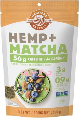 包邮加拿大Manitoba即食火~仁抹茶高纤高蛋白奶昔能量粉156克多种