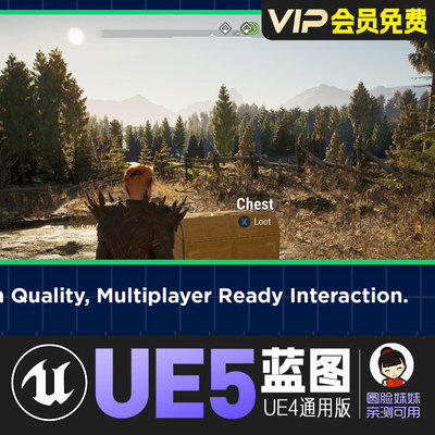 UE5虚幻4多人叙事互动系统剧情对话蓝图Narrative Interaction