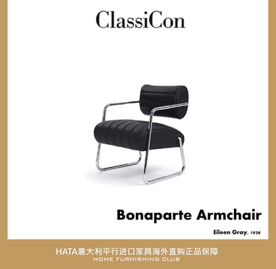 Classicon扶手椅钢管软垫办公