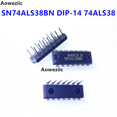 5个 SN74ALS38BN DIP-14 74ALS38 4通道2输入双极与非门 进口原装