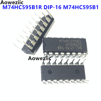 M74HC595B1R DIP-16 M74HC595B1 直插 8位移位寄存器芯片进口原装