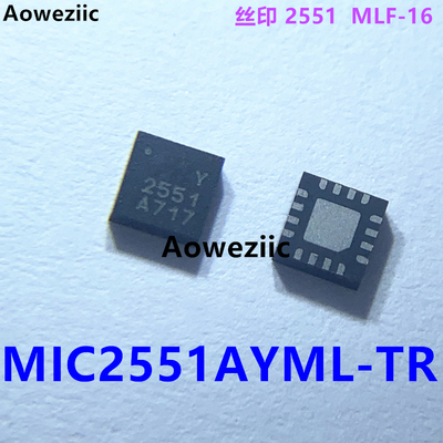 MIC2551AYML-TR MLF-16 丝印2551 USB收发器芯片 全新原装正品