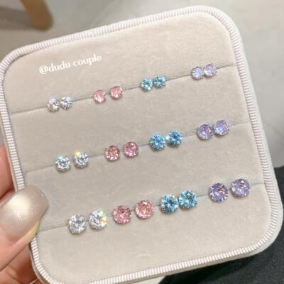 爆闪耳骨钉医用钛钢养耳洞免摘女