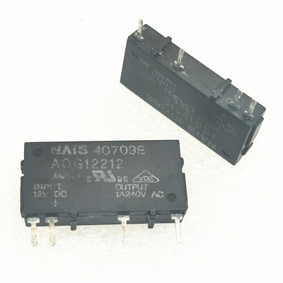 AGQ12224 24VDC 进口原装松下固态继电器 AGQ12212 12VDC  可直拍