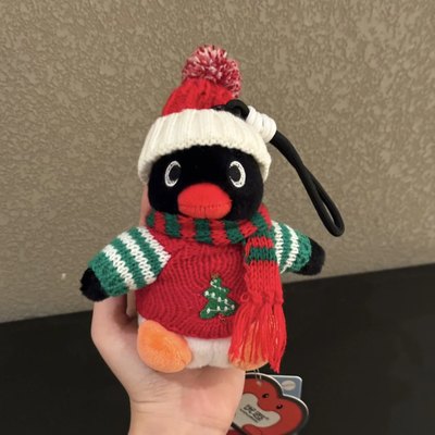 正版可爱企鹅pingu毛绒包