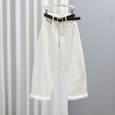 冬季加绒加厚宽松牛仔裤女2025