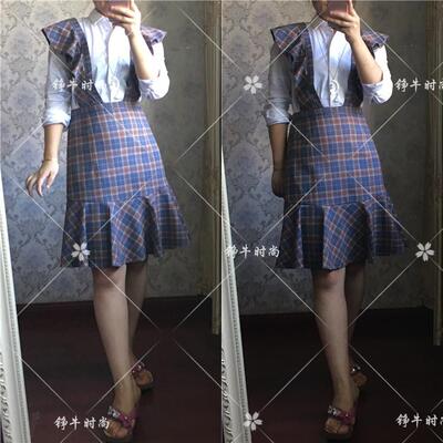 断码清仓17专柜正品灰色格子