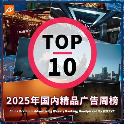 2025年国内精品优秀广告周榜TOP10高清视频样片参考案例提案素材