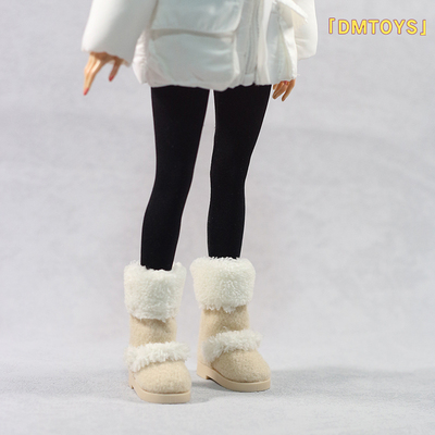 现货DMTOYS 1/6女兵人 冬季手工雪地鞋  潮流可动人偶服装配件