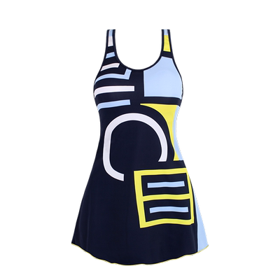 小胸聚拢学生遮肚显瘦连体泳衣