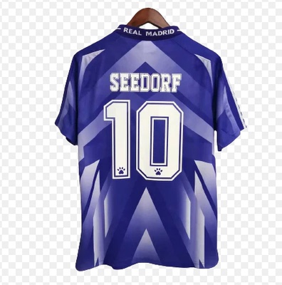 Vintage 96 97 RAUL Seedorf Real Madrid Soccer Jersey
