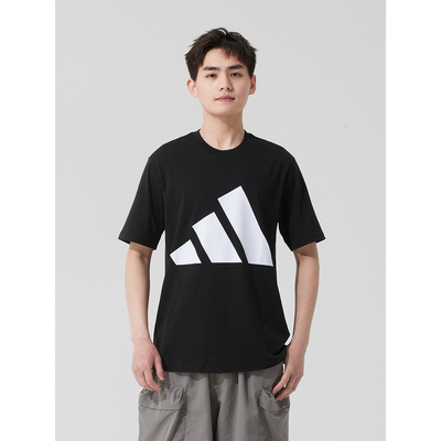 Adidas阿迪达斯短袖男夏季新款透气跑步健身运动休闲T恤JE8945