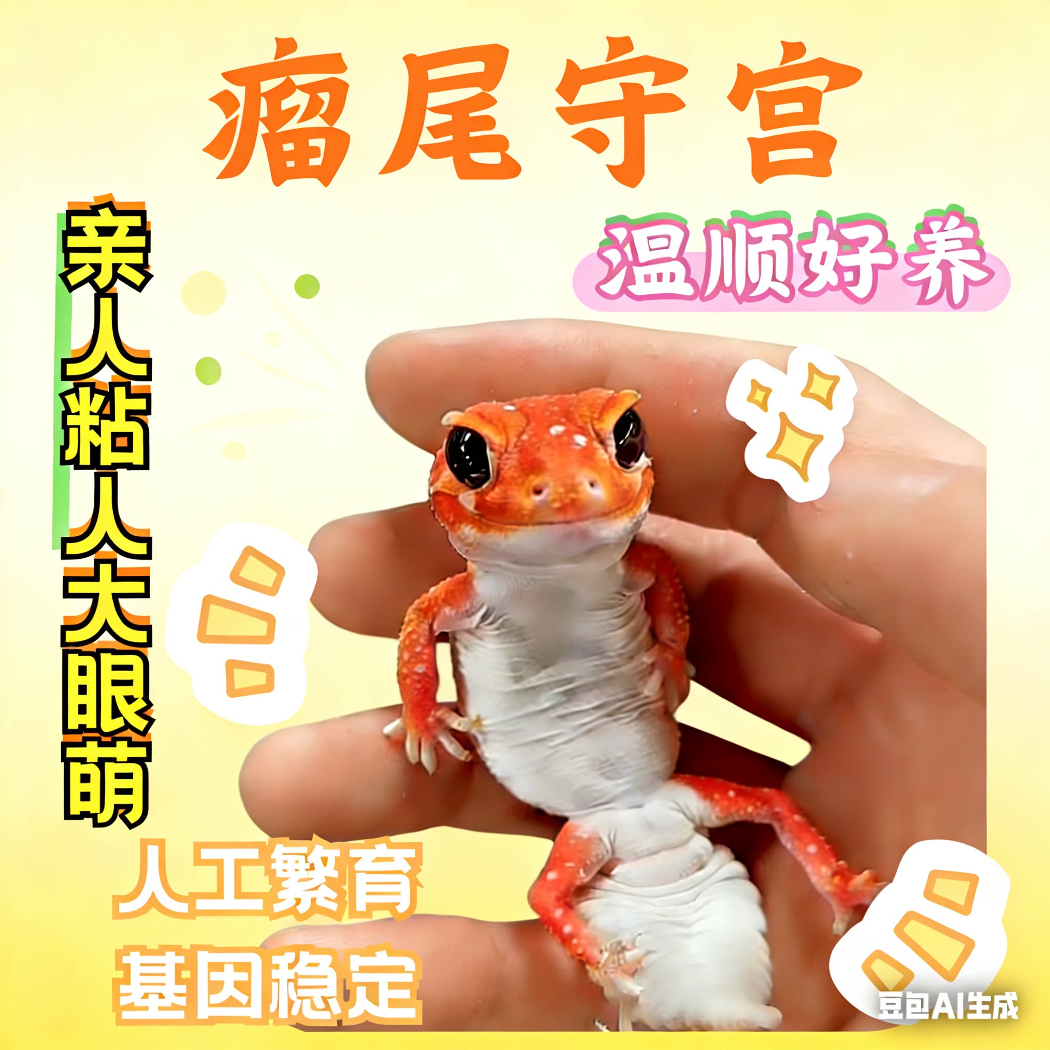 瘤尾守宫 皮卡丘 小火龙 新手饲养