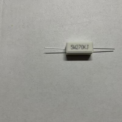 买1份发5个 水泥电阻 5W270KJ 5W270K 5W 270K欧 卧式陶瓷电阻