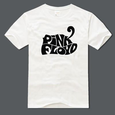 摇滚字母印花运动透气圆领短袖