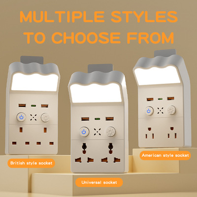 Cross-border nightlight socket USB integrated socket