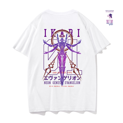 秀洛13号机动漫风周边衣服T恤宽松纯棉印花EVA短袖潮牌ins潮流tee