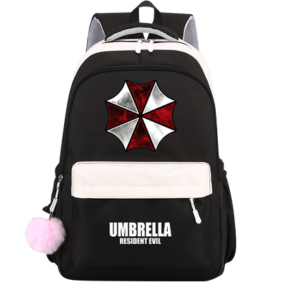 生化危机双肩包初中生大容量背包