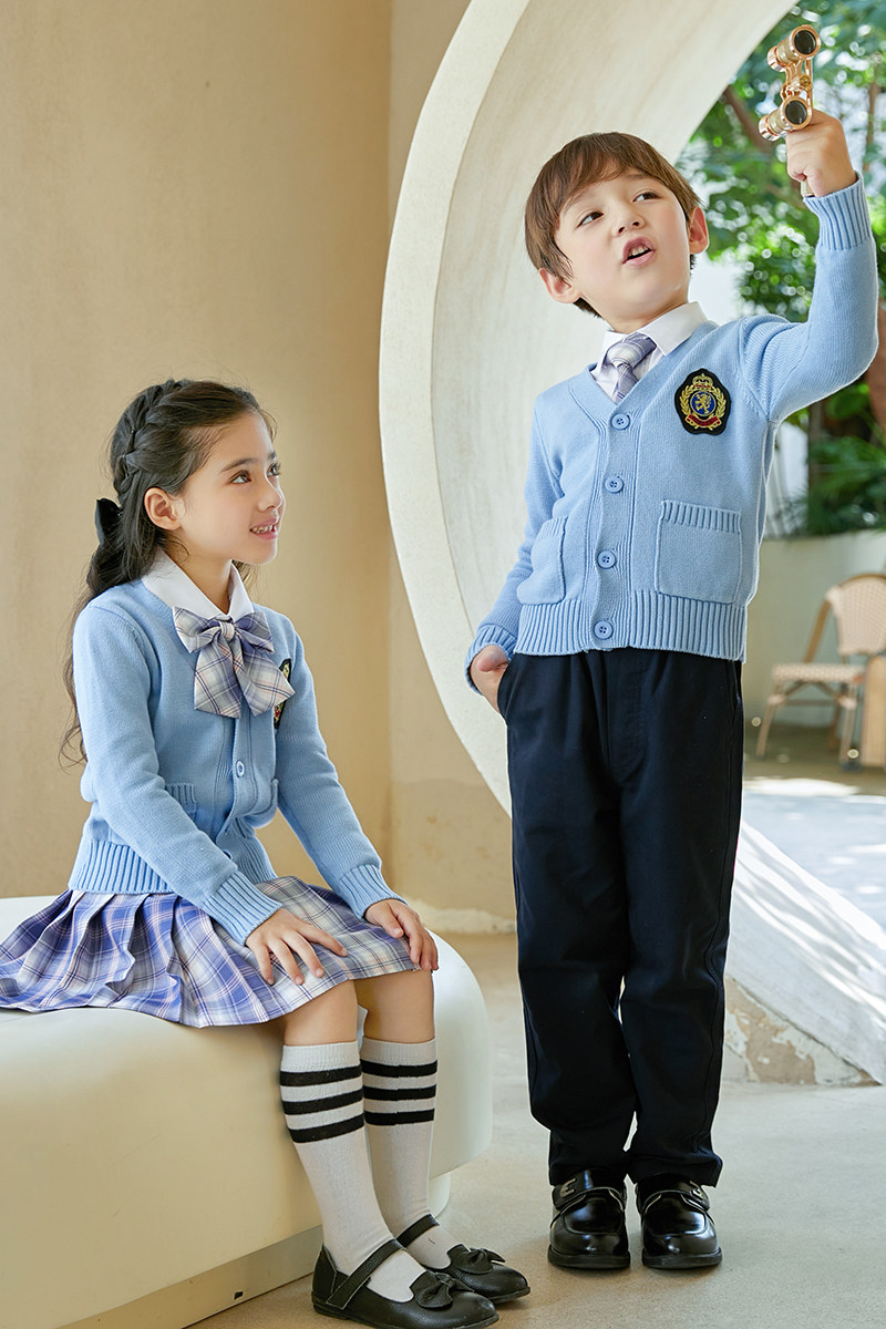 学院风女童jk套装制服小学生校服套装春秋装儿童定制dk幼儿园园服