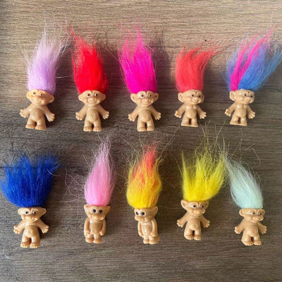 巨魔娃娃丑娃复古公仔印第安毛孩