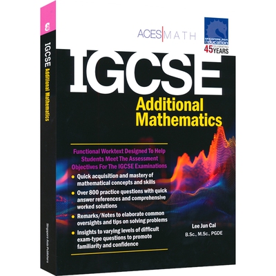【自营】IGCSE Additional Mathematics 新加坡数学 IGCSE 国际课程练习册 14-16岁 学练结合 英文原版进口图书