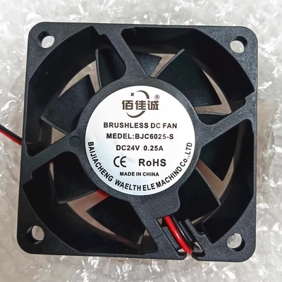 全新BJC6025-S 24V 0.25A 6cm厘米 6025变频器散热风扇60*60*25mm