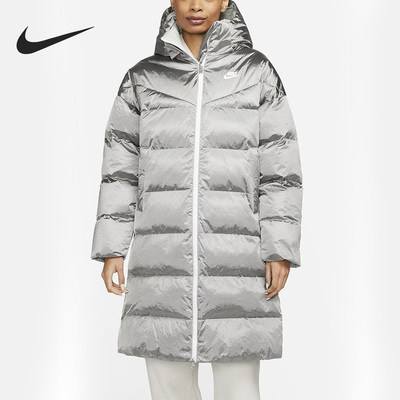 耐克女子保暖中长款棉服