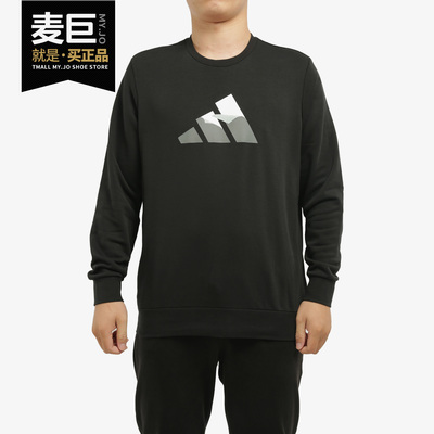 阿迪达斯男子圆领运动套头卫衣