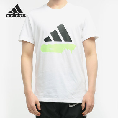 阿迪达斯男子圆领运动短袖T恤