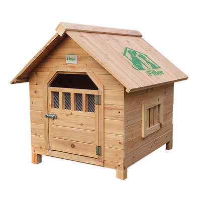 FIBER范博形象卡通包邮实木狗屋室内室外防雨狗窝杉木猫窝宠物