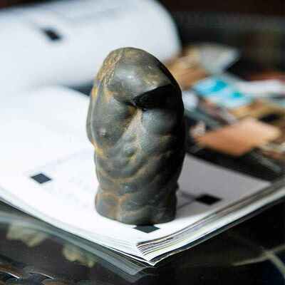 古希腊男性躯干欧式艺术桌面人物装饰品铸铁小摆件装饰手工仿雕塑