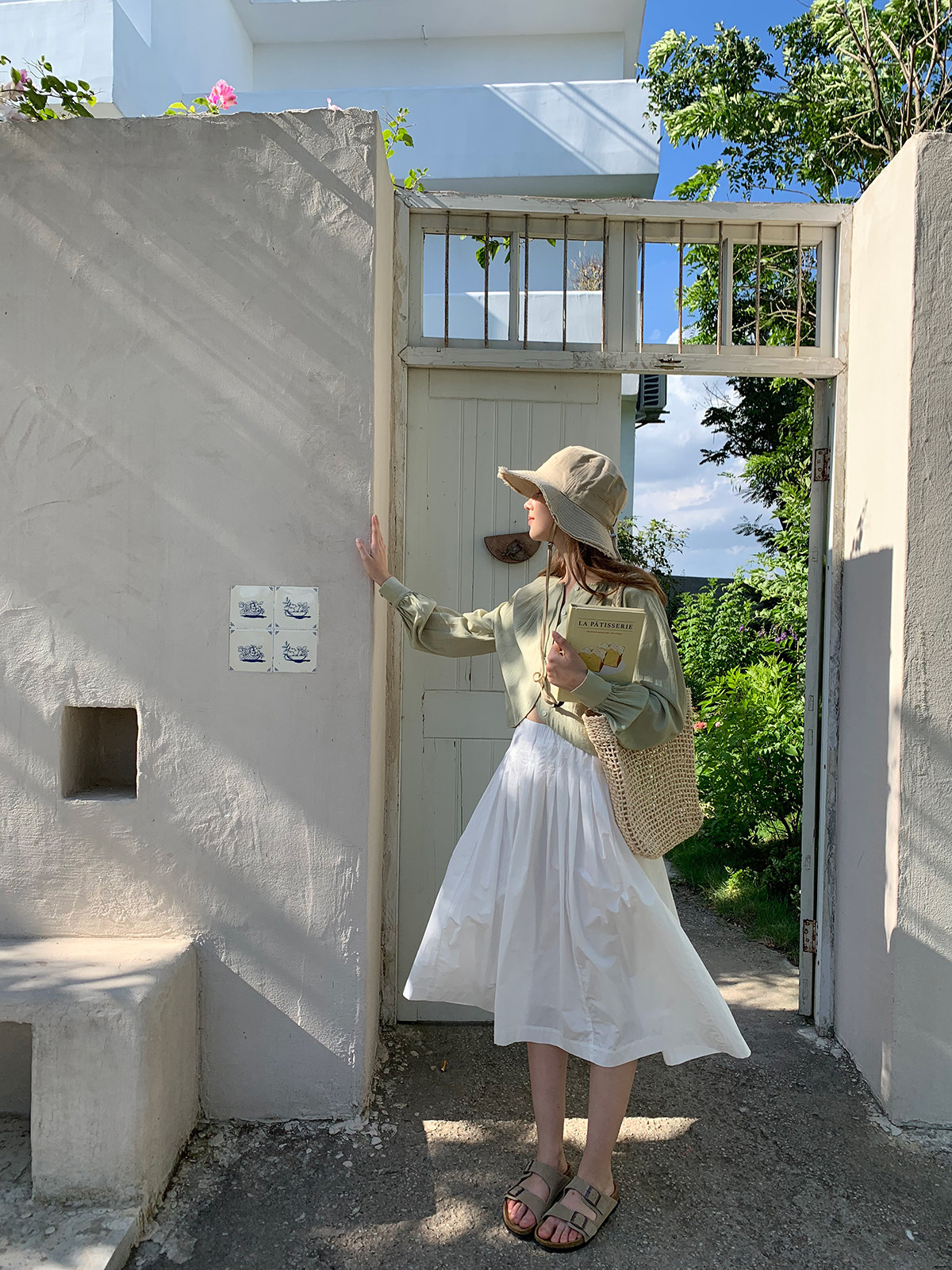 KERNEL COSMOS 23SS小众设计感压褶圆领肌理感清透防晒长袖衬衫_虎窝淘