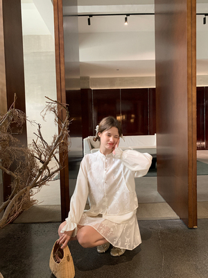 KERNEL COSMOS 花朝梦夏 重工新中式刺绣上衣设计感百褶裤裙套装