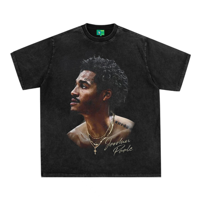 美式复古数码直喷印花圆领T恤