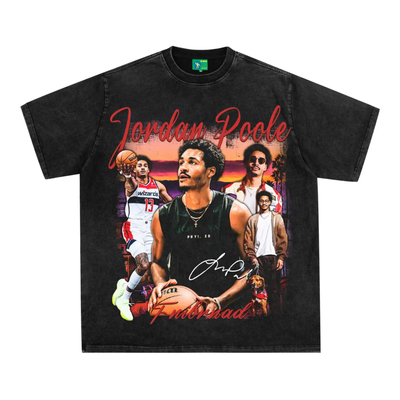 美式复古数码直喷印花圆领短袖