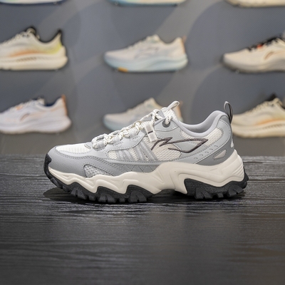 李宁透气耐磨男子系带休闲鞋