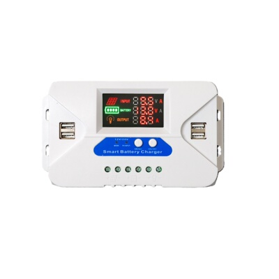 彩屏带电流显示12V11.1V10A20A30A太阳能控制器光伏太阳能控制器
