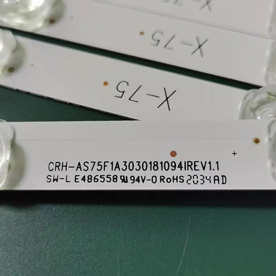 适用X-75寸AS75F1C/E080灯条CRH-AS75F1A3030181094IREV1  18*10