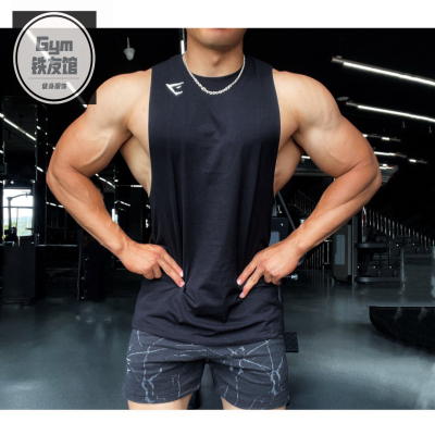 GYMSHARK CRITICAL夏季健身坎肩男美式运动宽松卷边棉质无袖背心