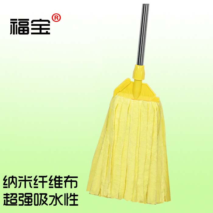 福宝不锈钢平板普通家用墩布拖把卫浴厨房地拖拖布可拆洗洁地擦