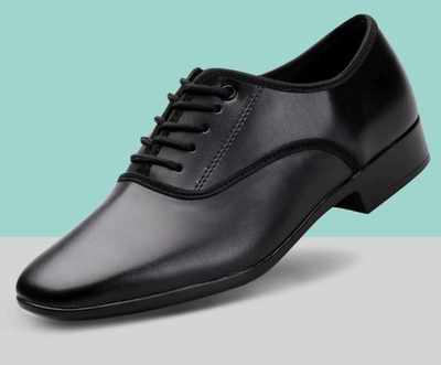 广场牛皮国标双人舞交谊男式拉丁跳舞真皮软底成人摩登男士舞鞋