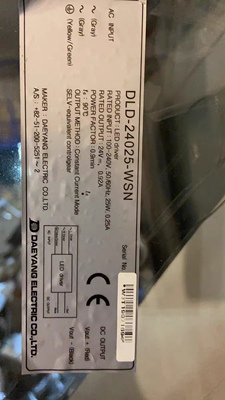 DLD-24025-WSN DYP-30L 船用DAEYANG LED驱动 24V 0.92A 17061812