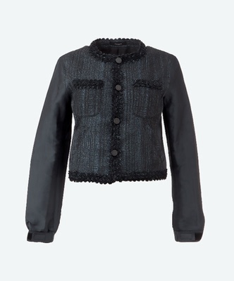 【拍下不退】国内现货TAAKK25秋冬女款小香风拼接短款外套