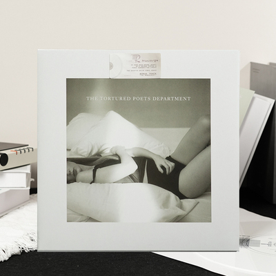 德版进口 霉霉泰勒Taylor黑胶专辑 苦难诗社TTPD手稿 2LP白胶唱片