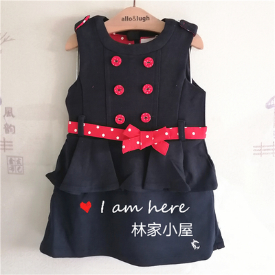 alfonso韩版女童春秋款背心裙