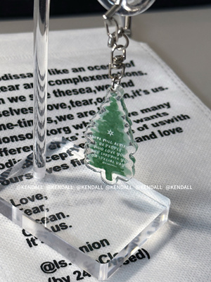 KENDALL文创｜松树Tree钥匙扣挂件ins风亚克力