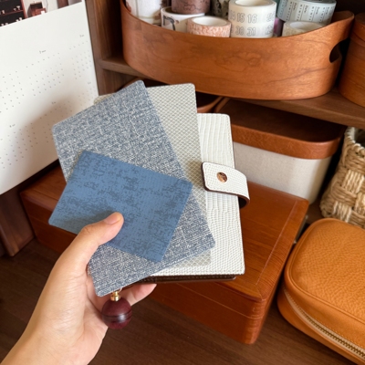 蓝色系 肌理立体质感手帐本内页替芯纸分隔页折页款A6A7A8 未打孔